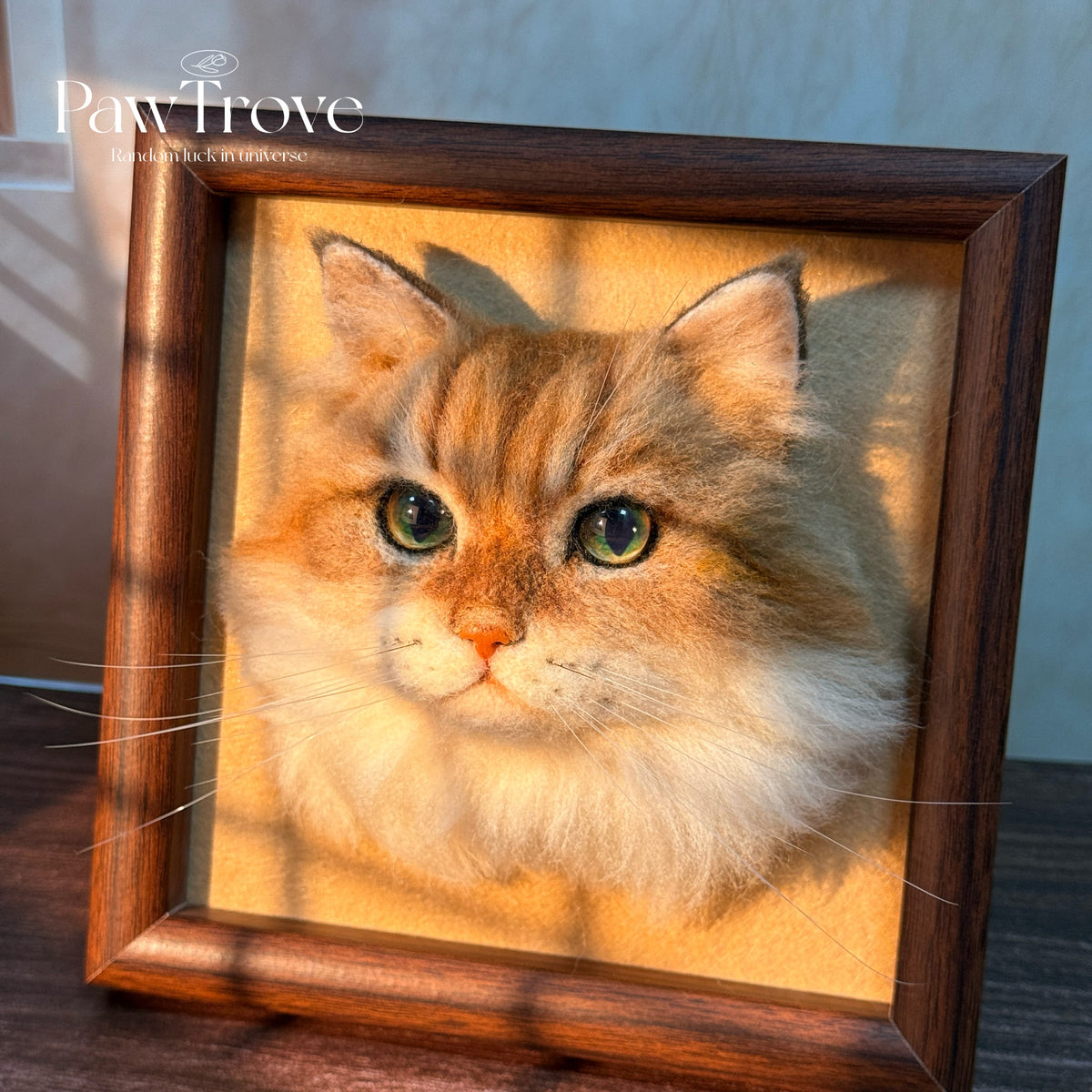 Needle felting pet replica - Framed Felted Pet Portrait – PawTrove