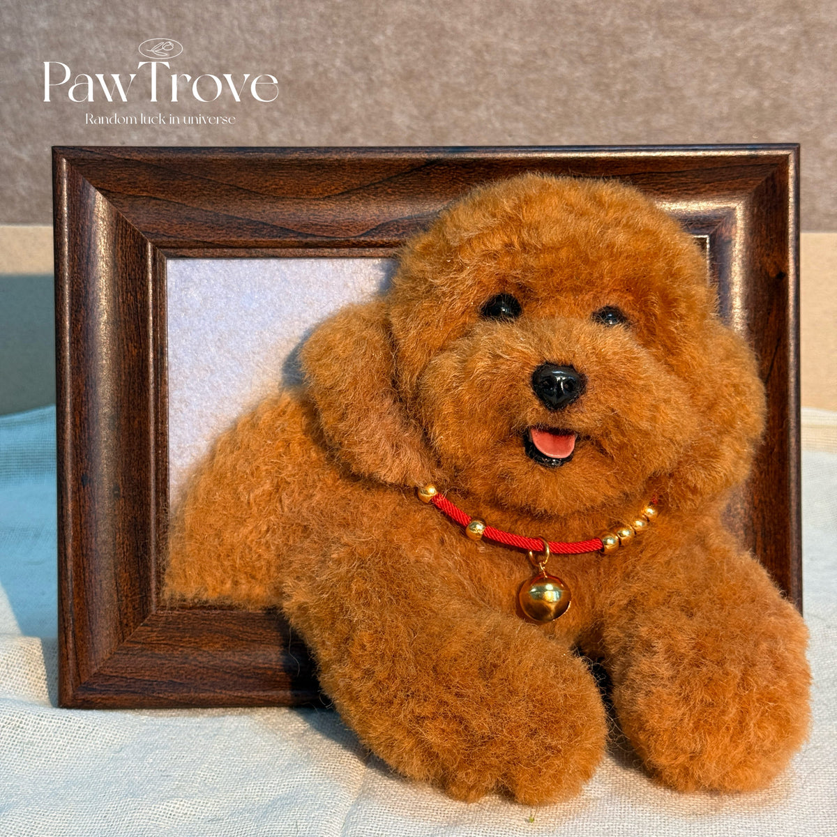 Needle felting pet replica - Framed Felted Pet Portrait – PawTrove